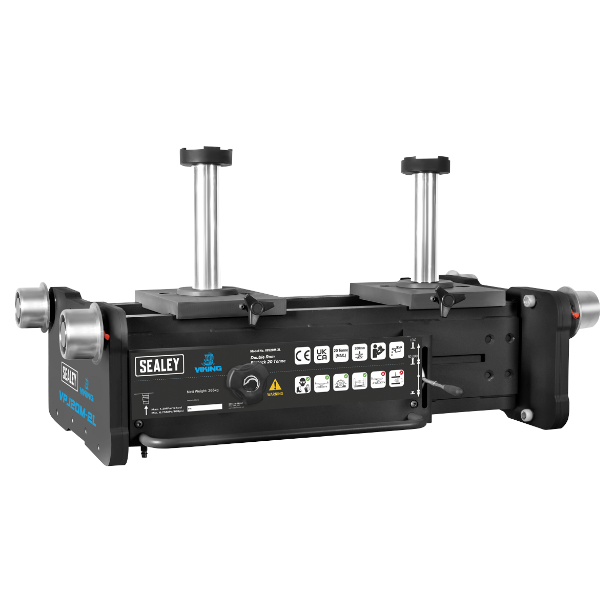 Sealey - VPJ20M-2L - Viking Pit Jack 20 Tonne Double Ram